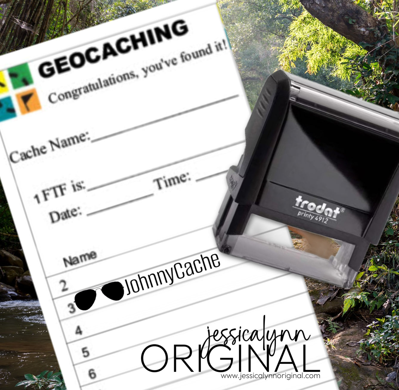 Leave Your Mark with a Custom Geocaching Stamp Set - Personalized & Se ...
